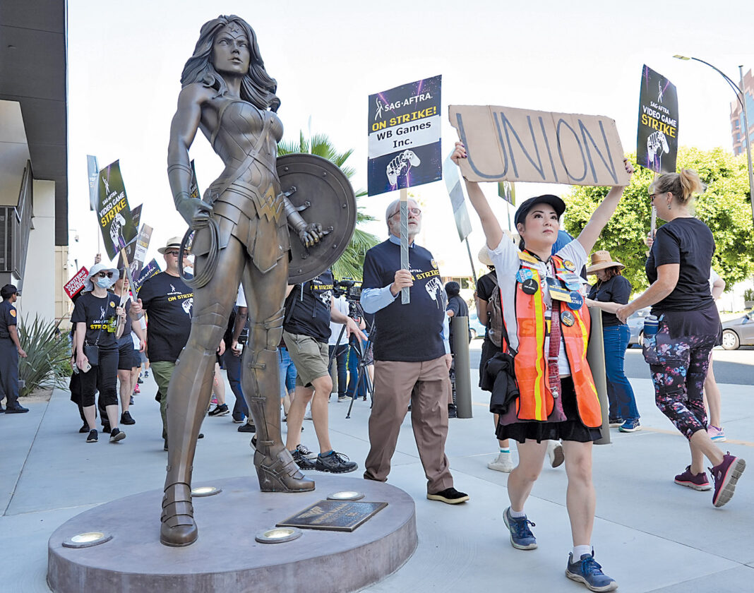 Game performers protest the unregulated use of AI | News, Sports, Jobs ...